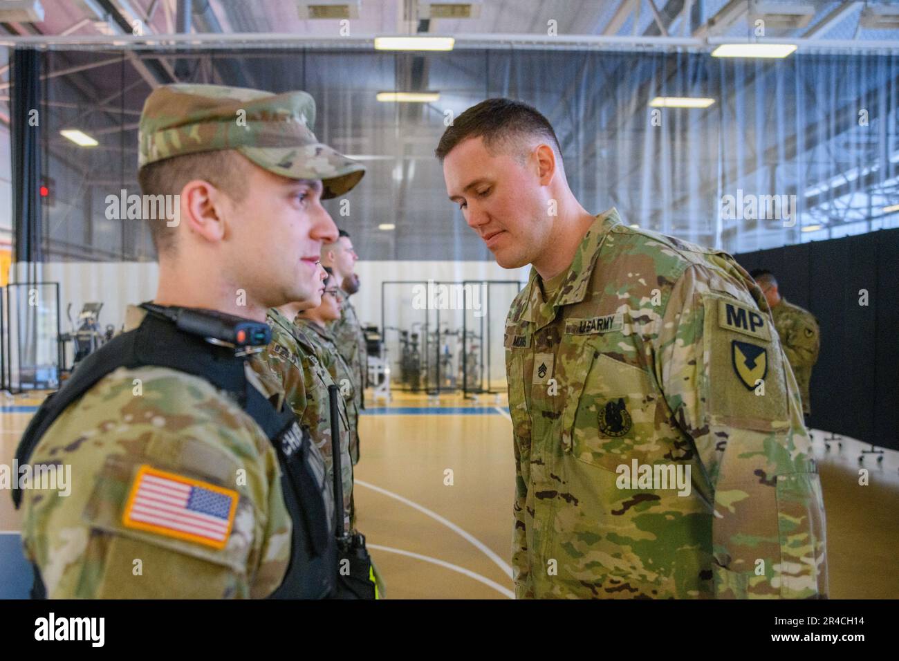 U.S. Army Staff Sgt. Spencer Morris, a Military Policeman assigned to ...