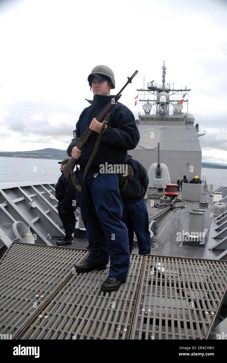 US Navy Fire Controlman 2nd Class assigned to guided-missile cruiser ...
