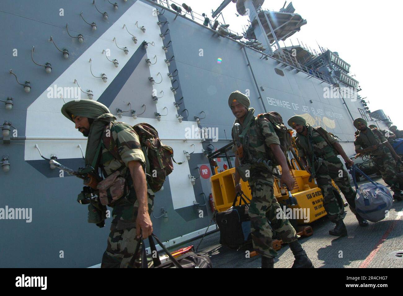 US Navy Indian Soldiers assigned to the 9th Battalion of the Sikh ...