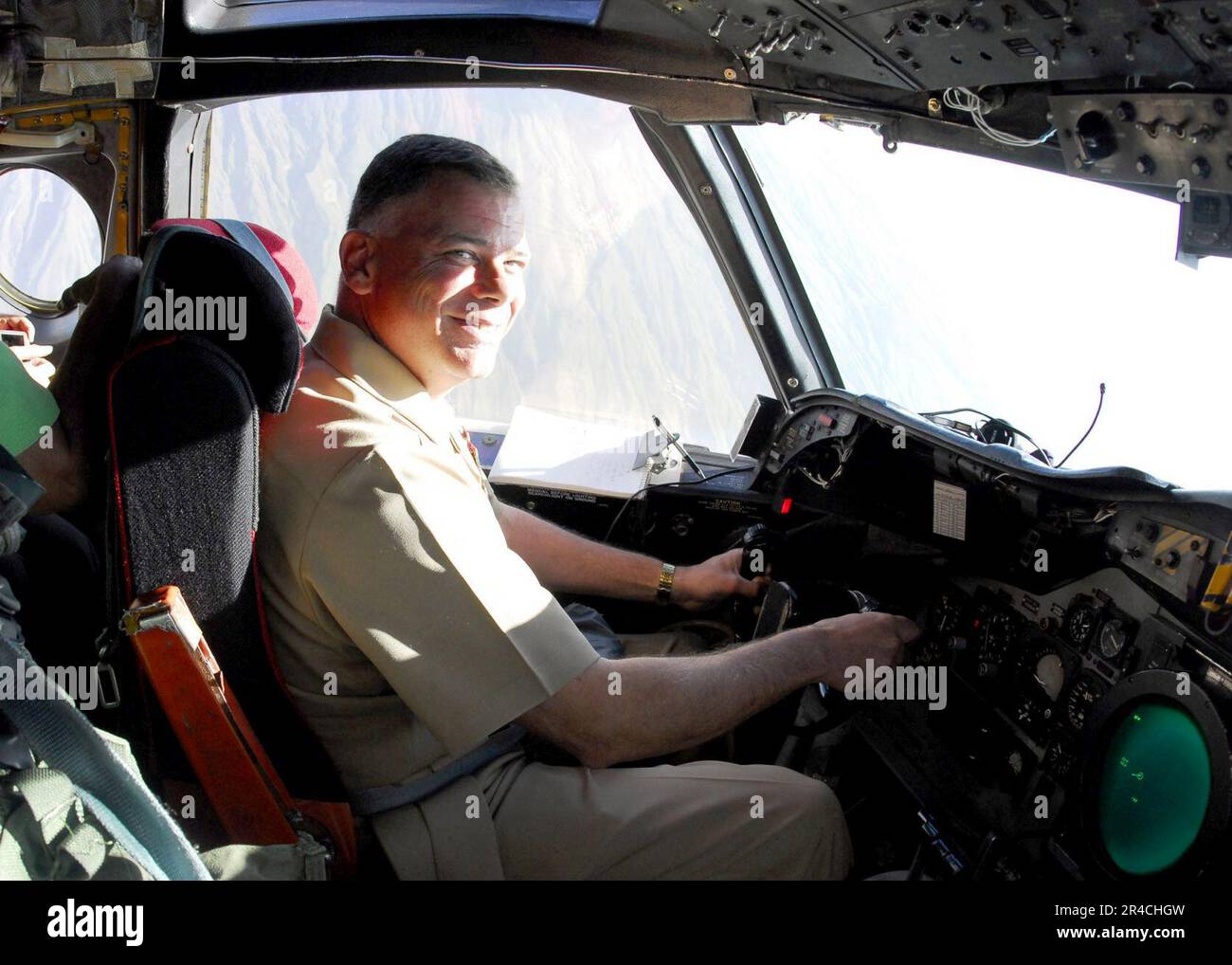 US Navy Commodore of Commander Task Force Six Five (CTF-65) Capt. takes ...