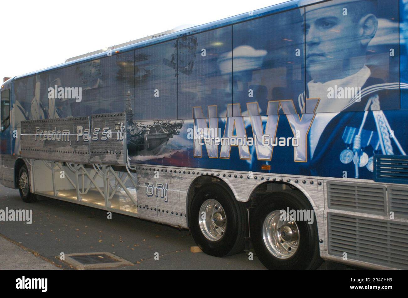 US Navy The U.S. Navy Ceremonial Guard's newly gifted charter bus ...