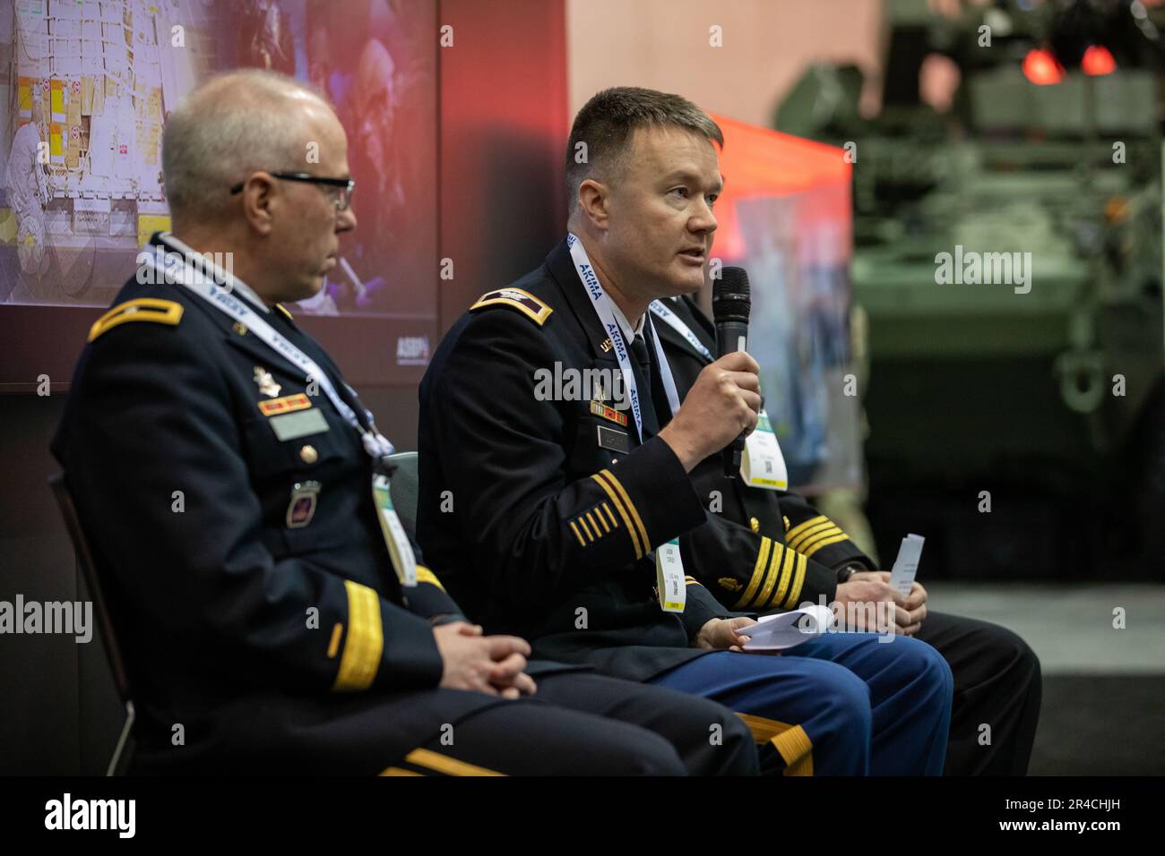Brig. Gen. Mark Thompson, Deputy Chief of Staff for Support, leads a ...