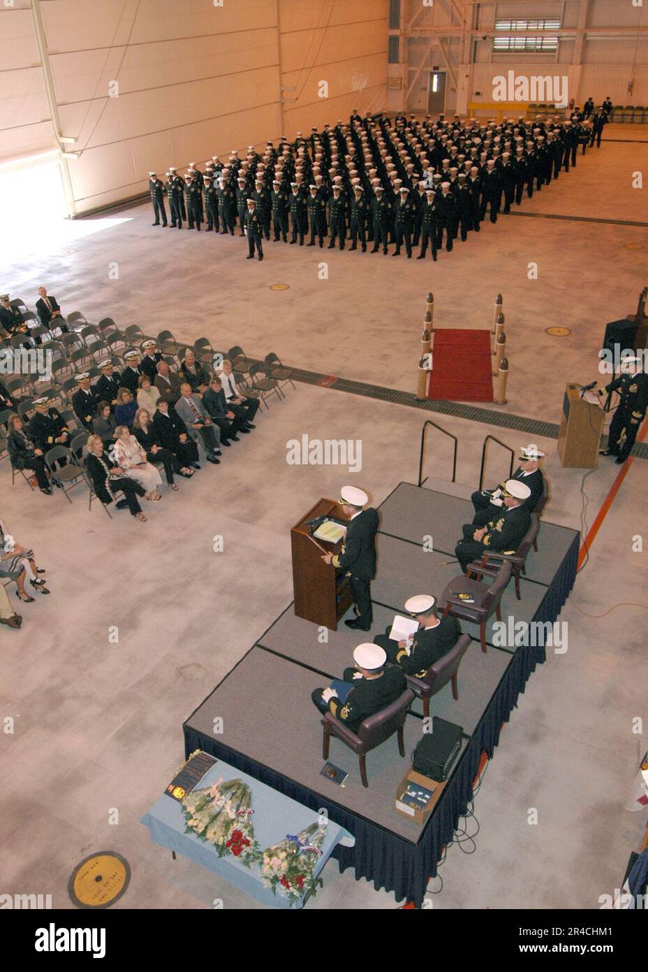 US Navy A change of command ceremony for Fleet Logistics Support ...