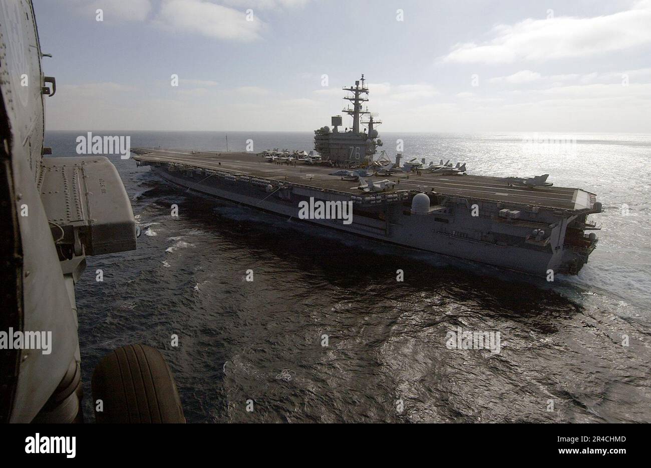 US Navy Following a plane guard search and rescue (SAR) mission, an SH ...