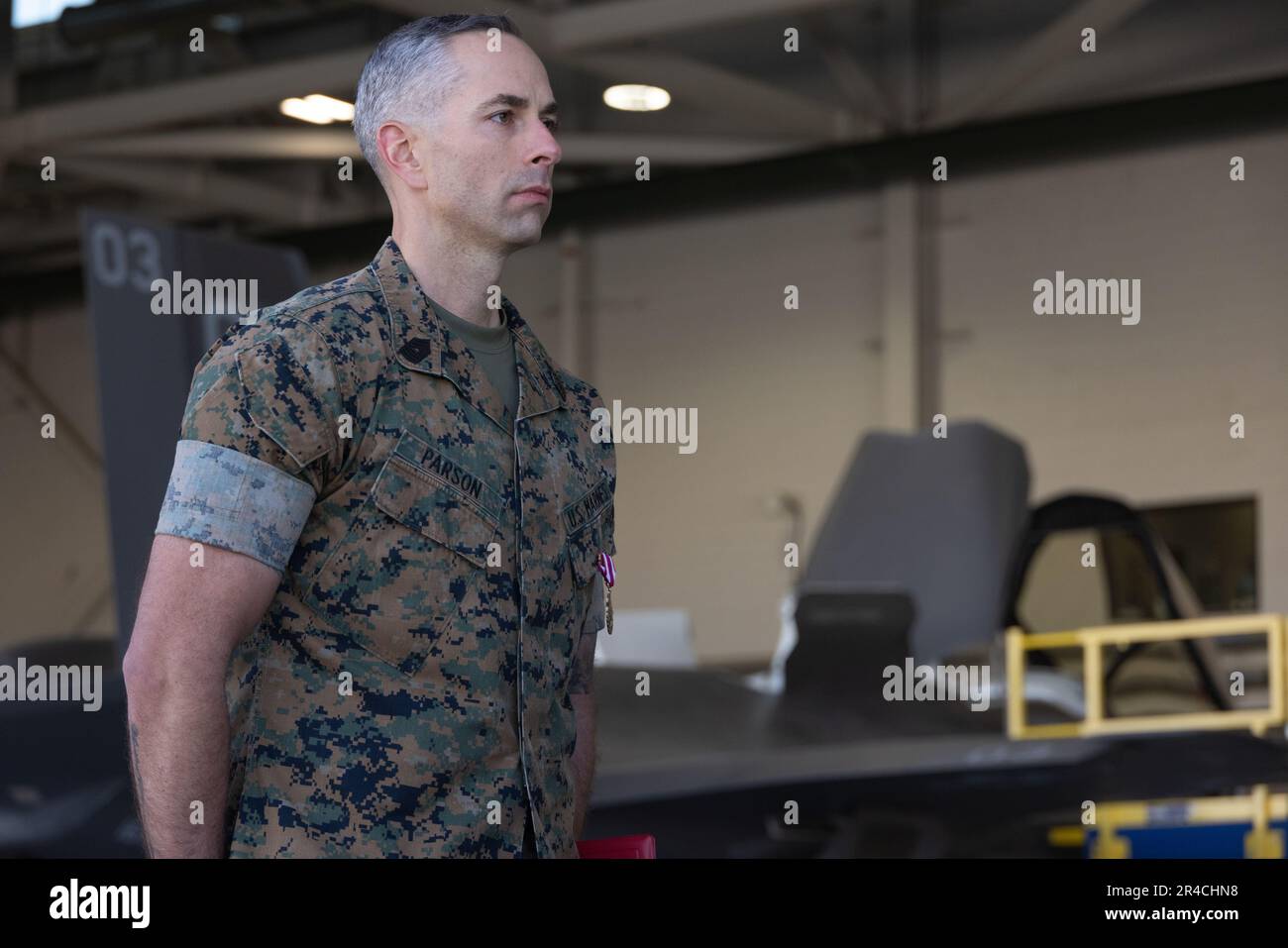 U.S. Marine Corps Master Sgt. Joshua Parson, maintenance chief, Marine ...