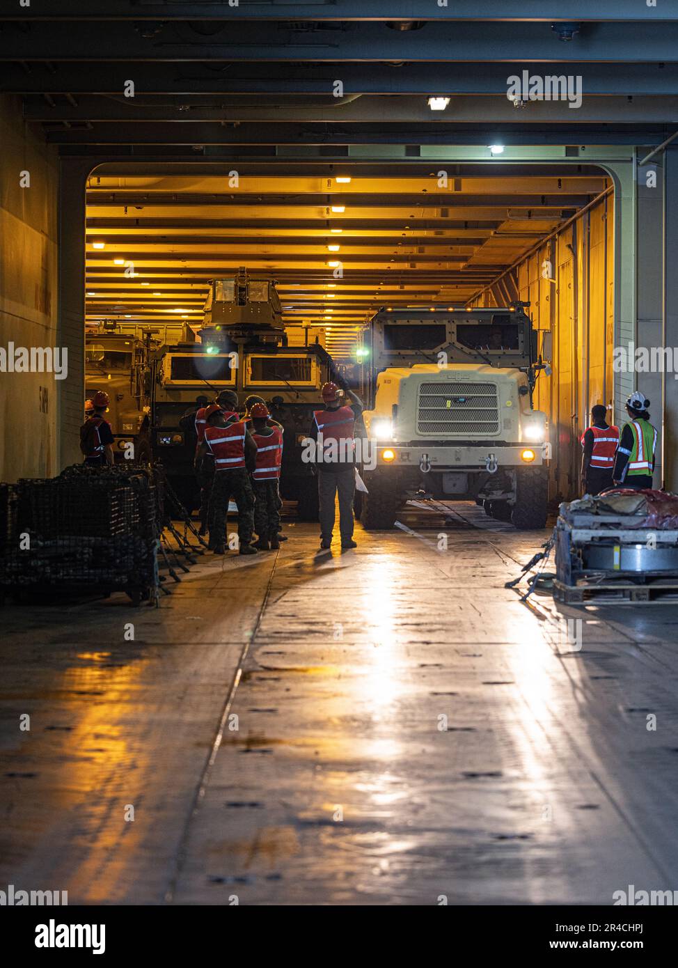 U.S. Marines with 3rd Landing Support Battalion, 3rd Marine Logistics ...