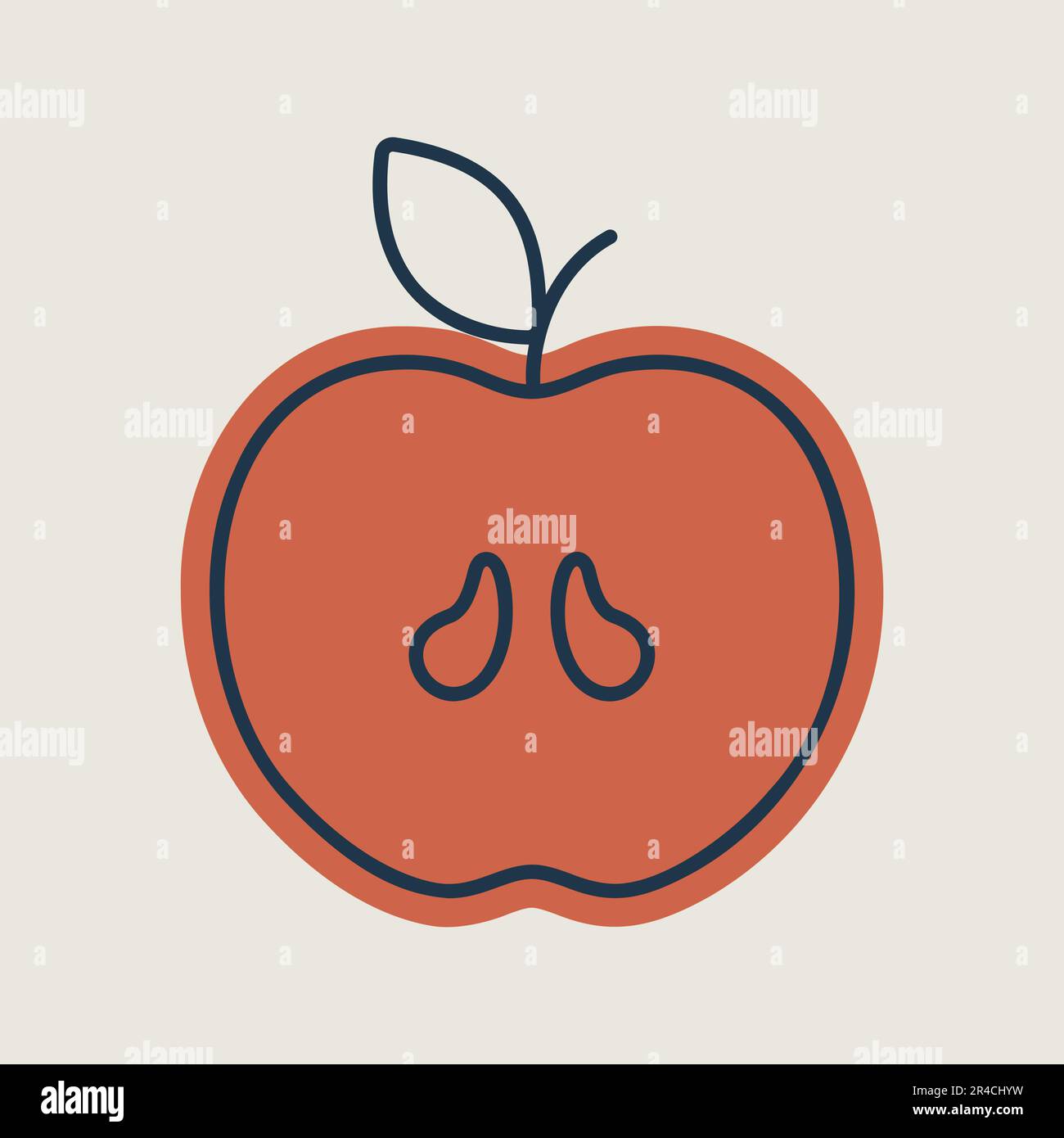 Apple vector icon. Graph symbol for food and drinks web site, apps ...