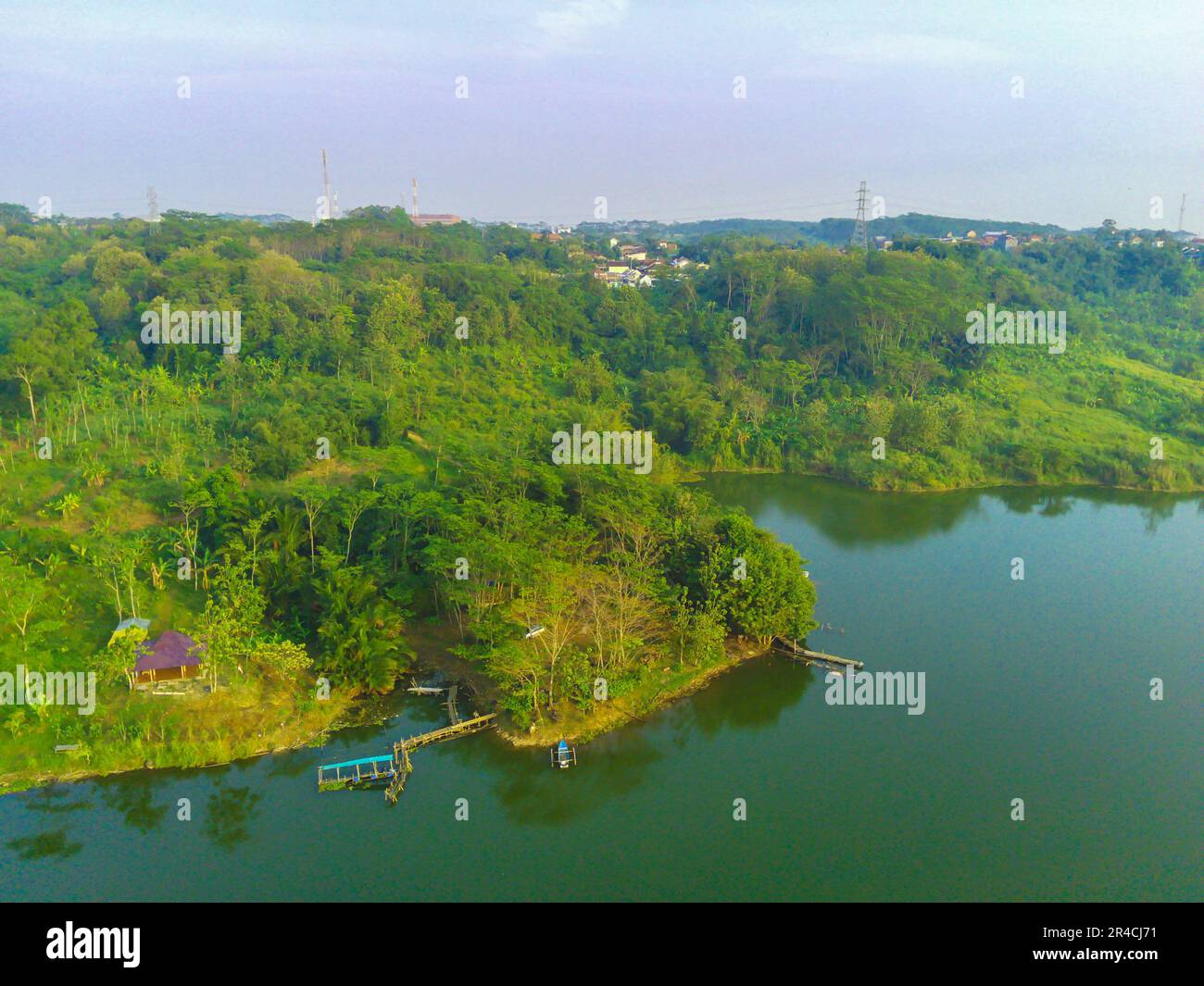 Aerial view footage calm river hi-res stock photography and images - Alamy