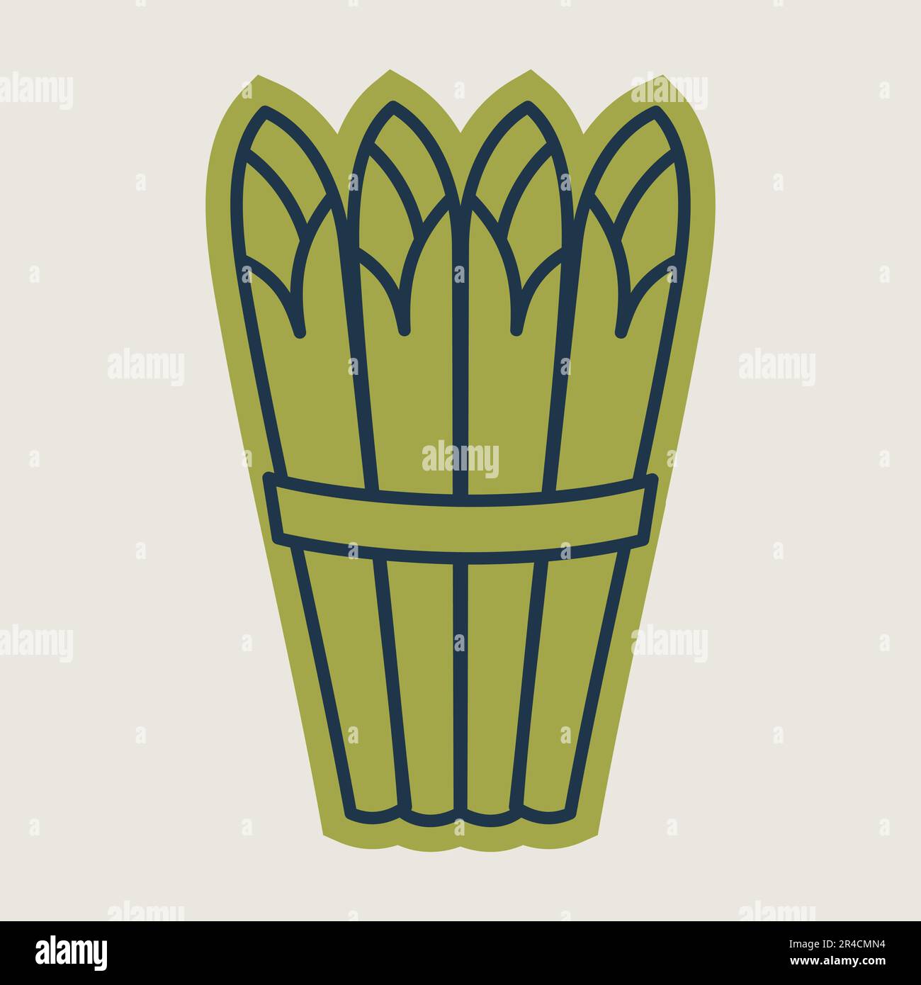 Asparagus isolated vector icon. Vegetable sign. Graph symbol for food ...