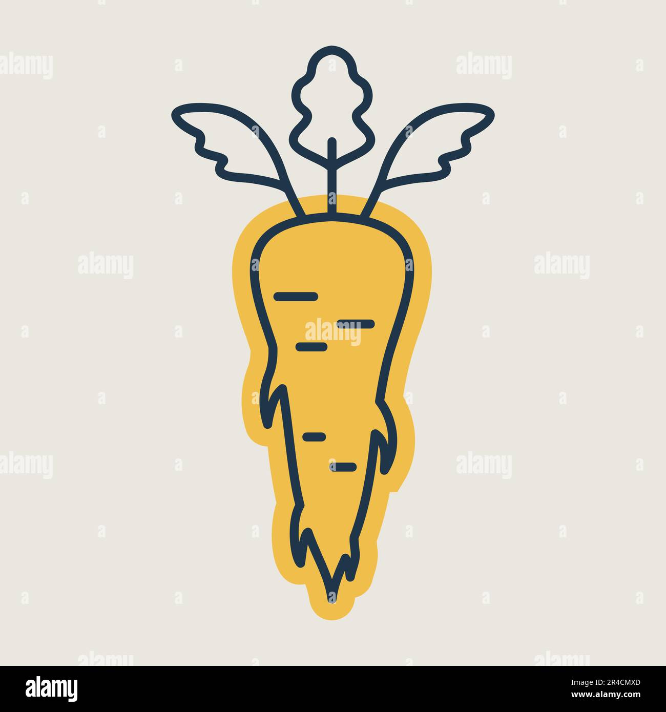 Parsley Root isolated vector icon. Vegetable sign. Graph symbol for ...