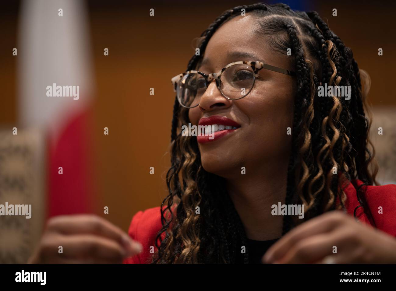 Akia Woods, the 18th Wing Command Chief’s spouse, shares personal ...