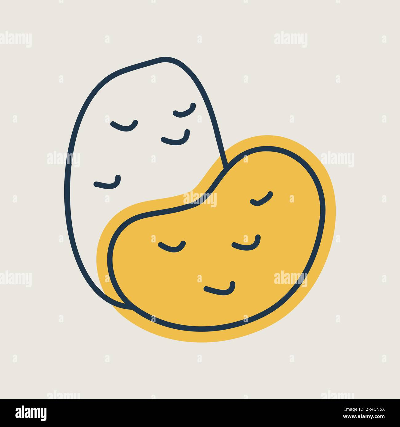 Potatoes isolated vector icon. Vegetable sign. Graph symbol for food ...