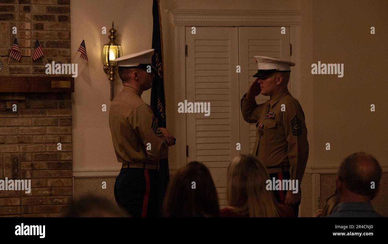 U.S. Marine Master Sgt. Chad Falkos retires from service after 21 ...