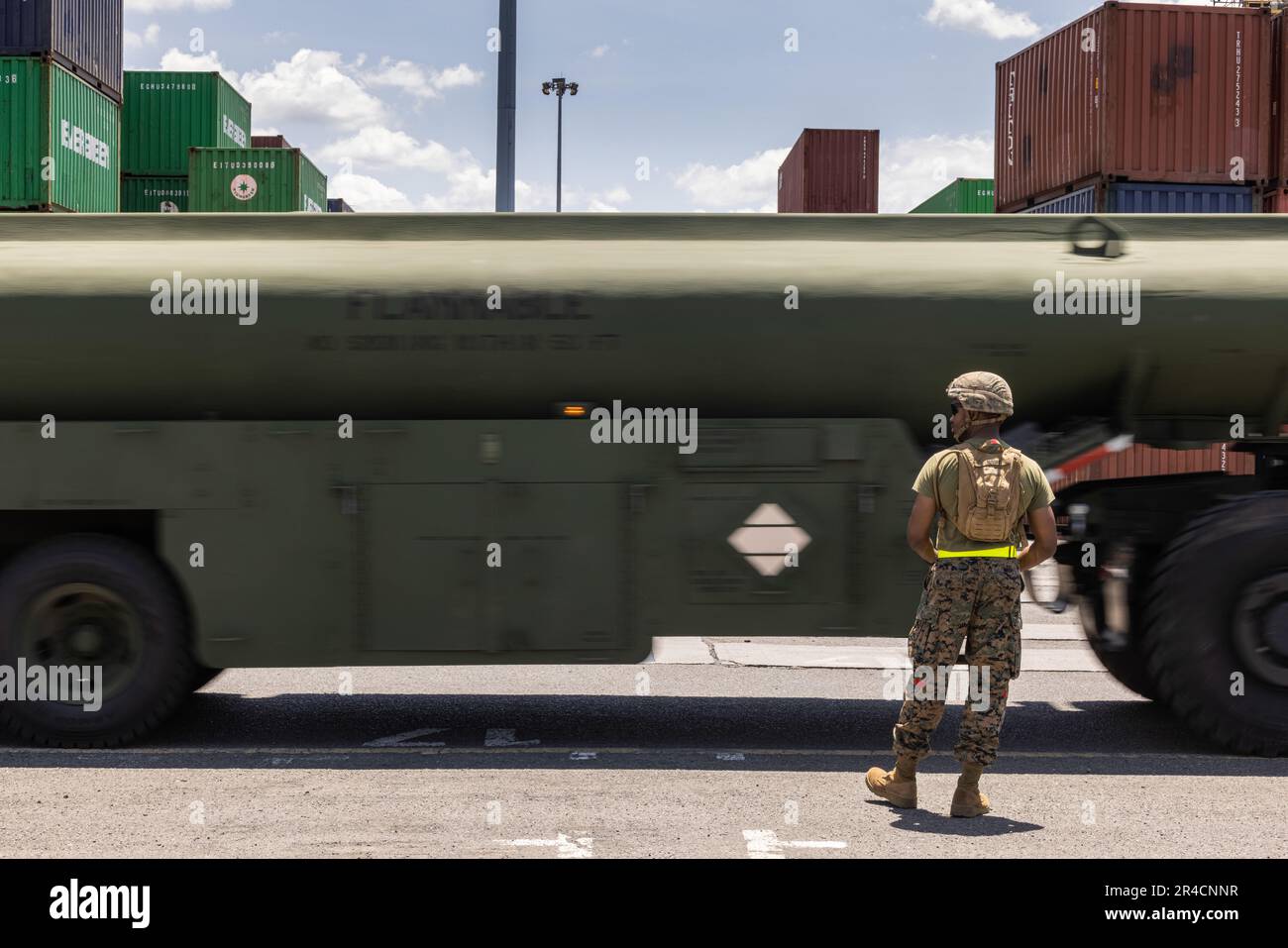 U.S. Marine Corps Cpl. Hugh Nash, a combat engineer with 3rd Landing ...