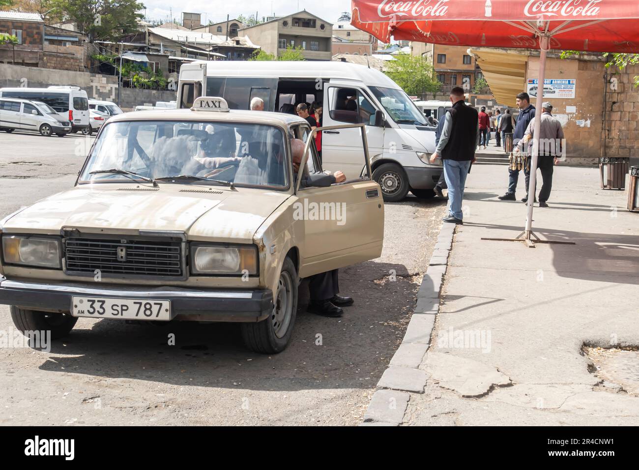 Old Soviet Zhiguli VAZ car 04 still used in yerevan Armenia as ...
