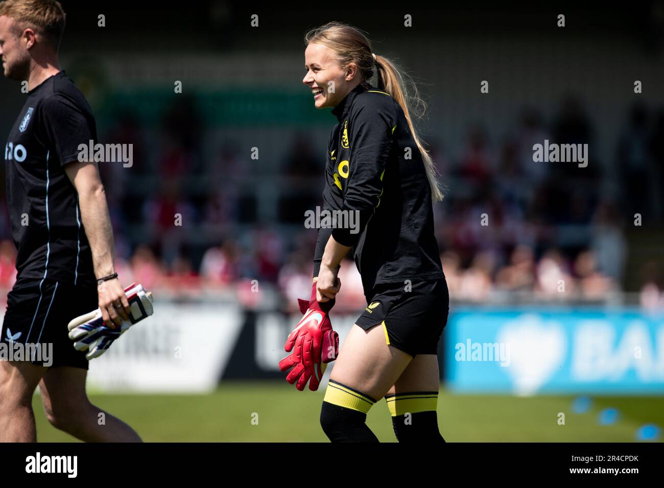 Goalkeeper Hannah Hampton (1 Aston Villa) during warm up prior to the ...