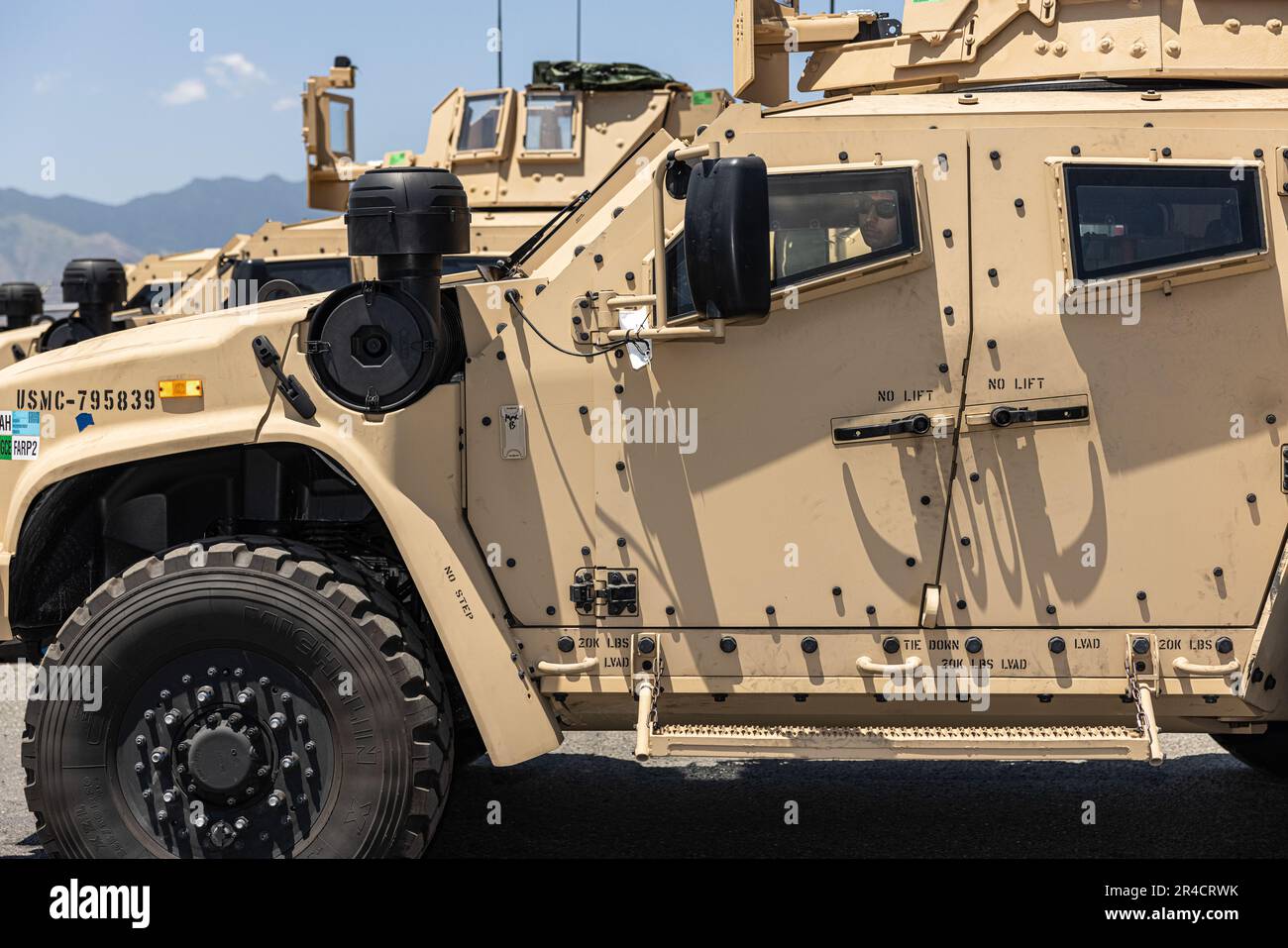 A U.S. Marine with 3rd Landing Support Battalion stages a Joint Light ...
