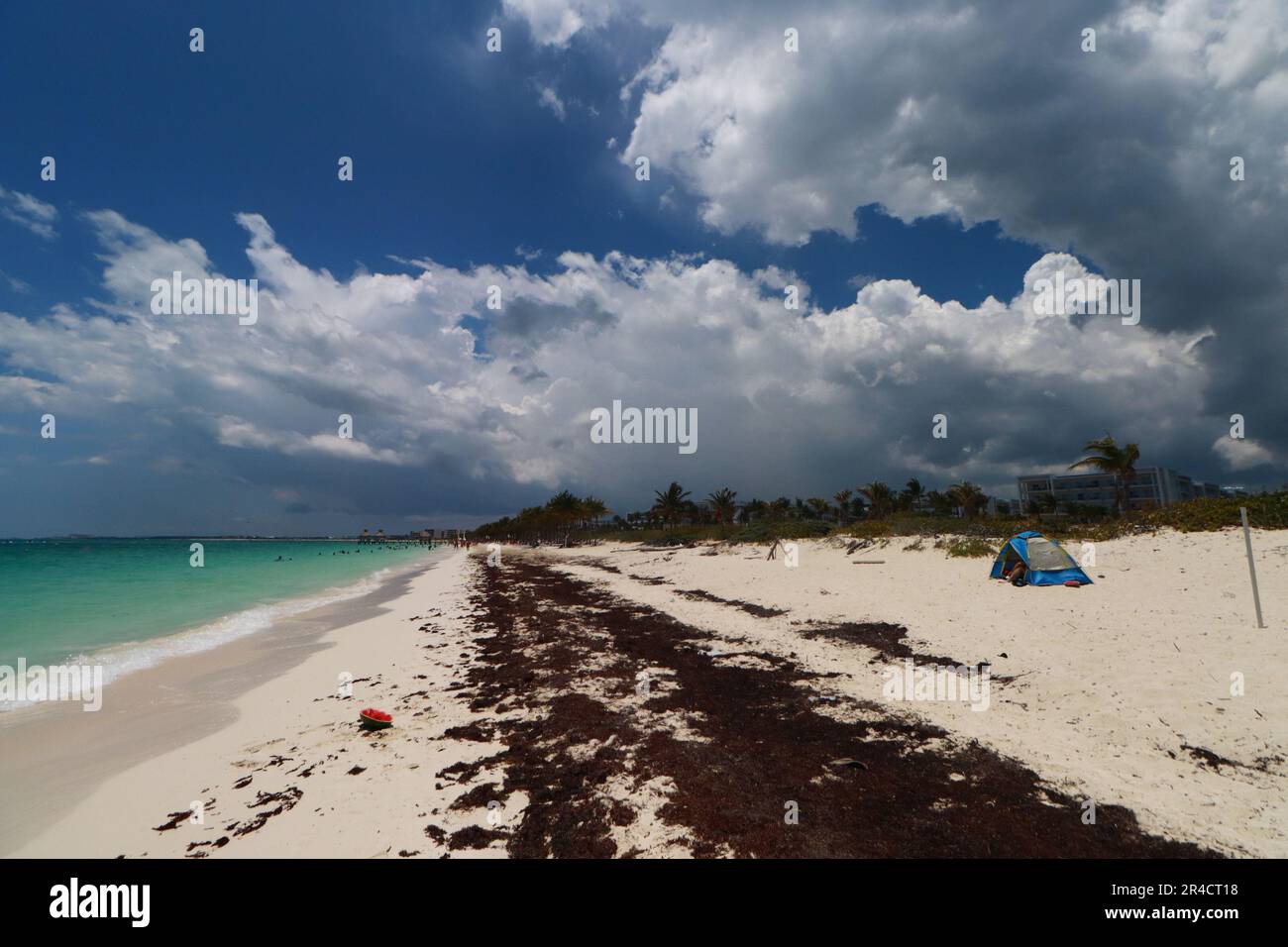 May 25, 2023 in Cancun, Mexico: The beaches of the Mexican Caribbean ...