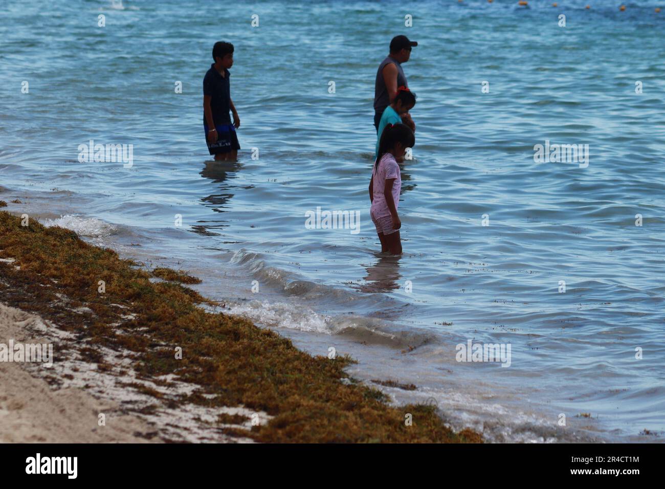 May 25, 2023 in Cancun, Mexico: The beaches of the Mexican Caribbean ...
