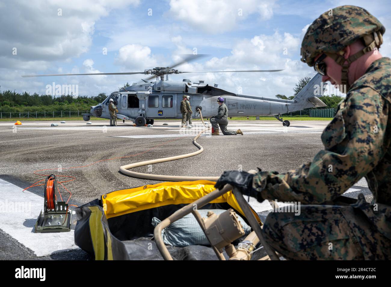 NAVAL BASE GUAM, Santa Rita, Guam (Feb. 14, 2023) Navy Cargo Handling ...