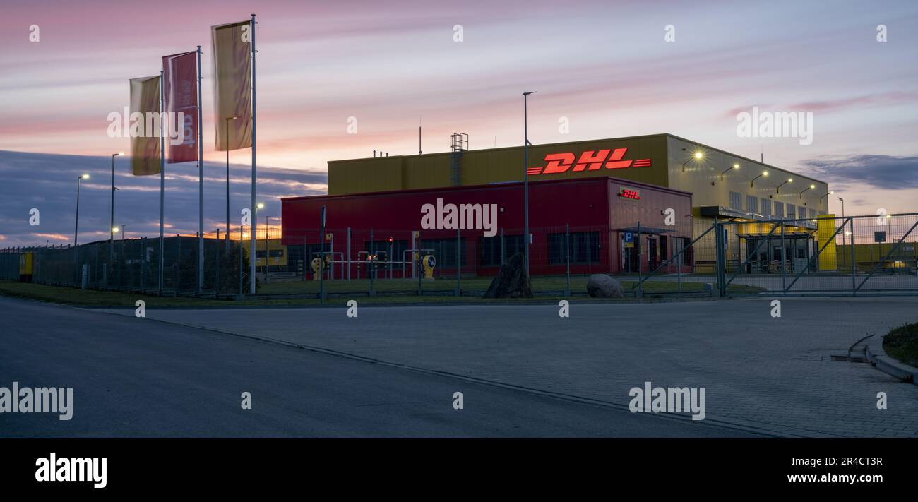 DHL Parcel logistics centers Stock Photo - Alamy