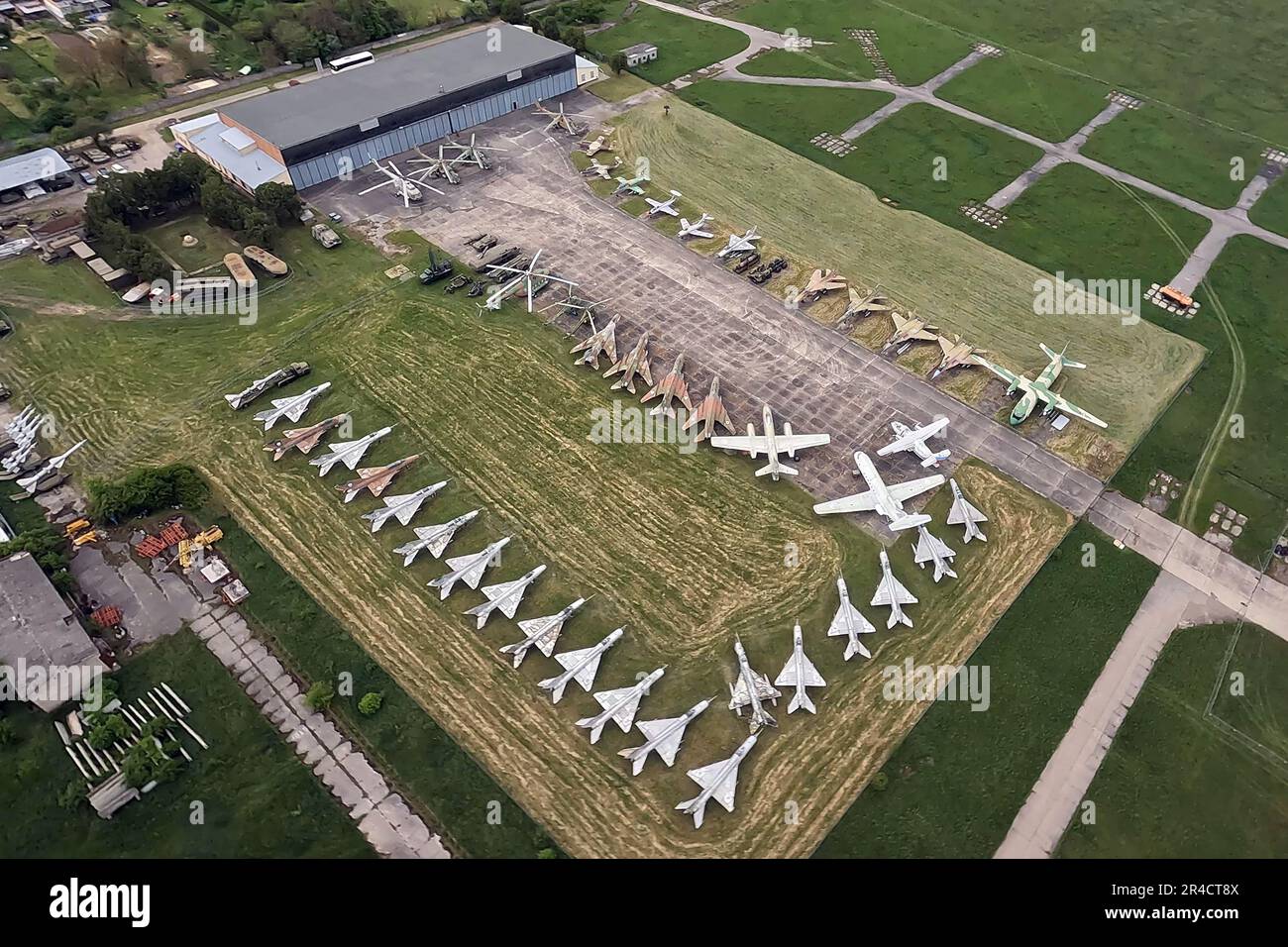 Old military aircrafts displayed at the Military History Museum located ...