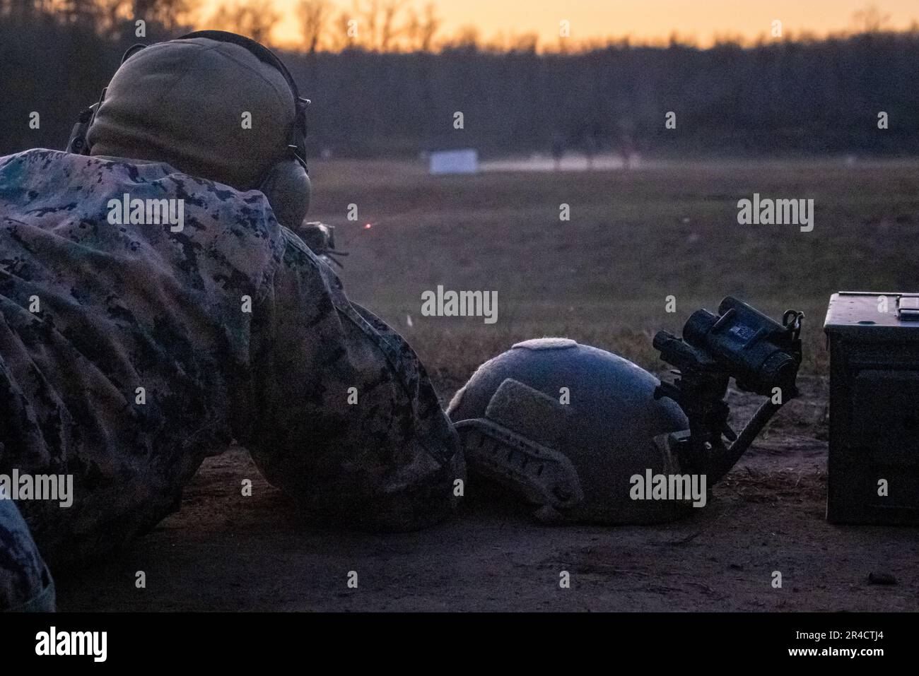 U.S. Marine Corps Sgt. Alec Klasna, an assistant pit noncommissioned ...