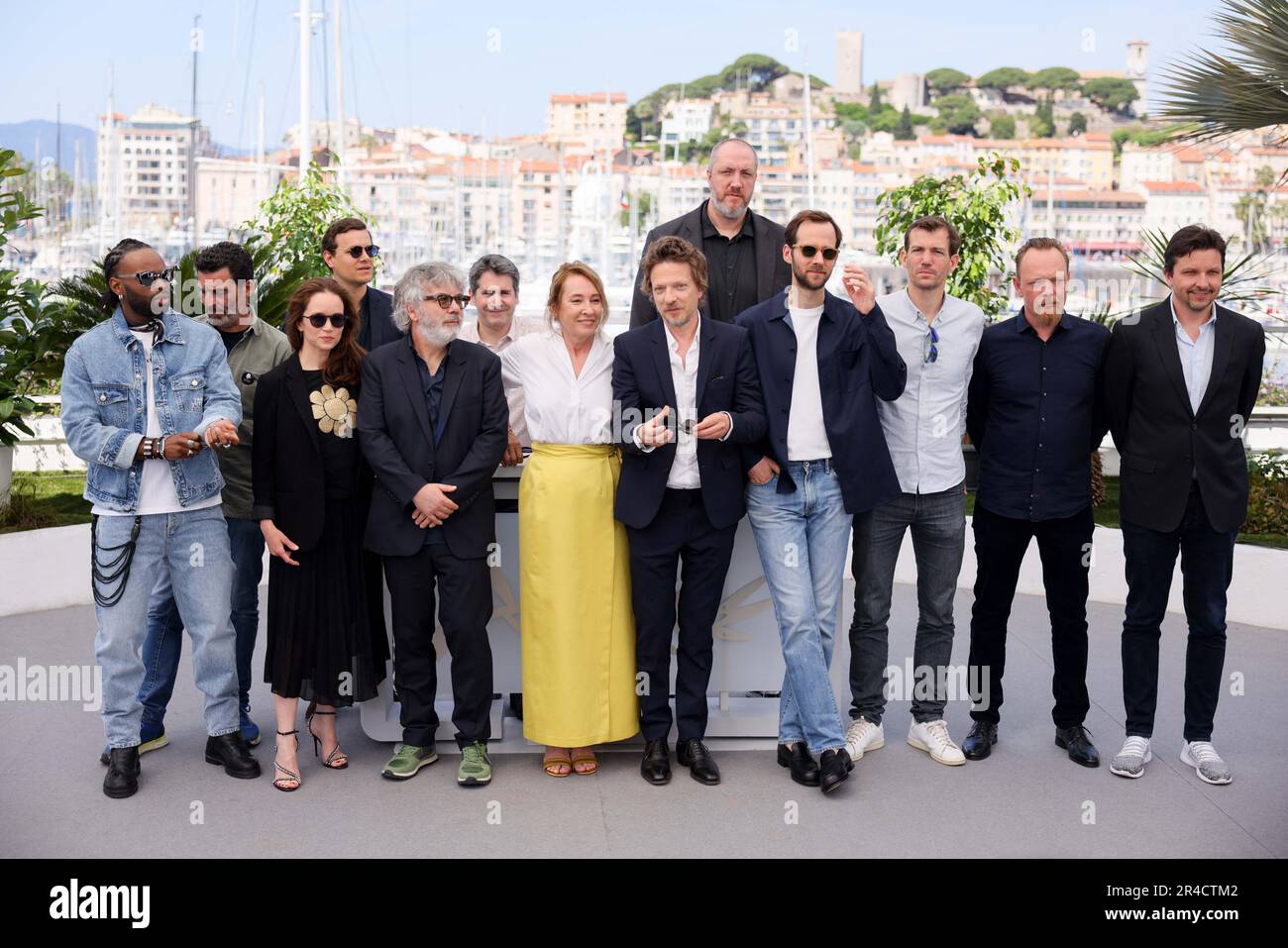 Cannes, France. 27th May, 2023. Djibril Pavadé, Xavier Mathieu, Antoine ...