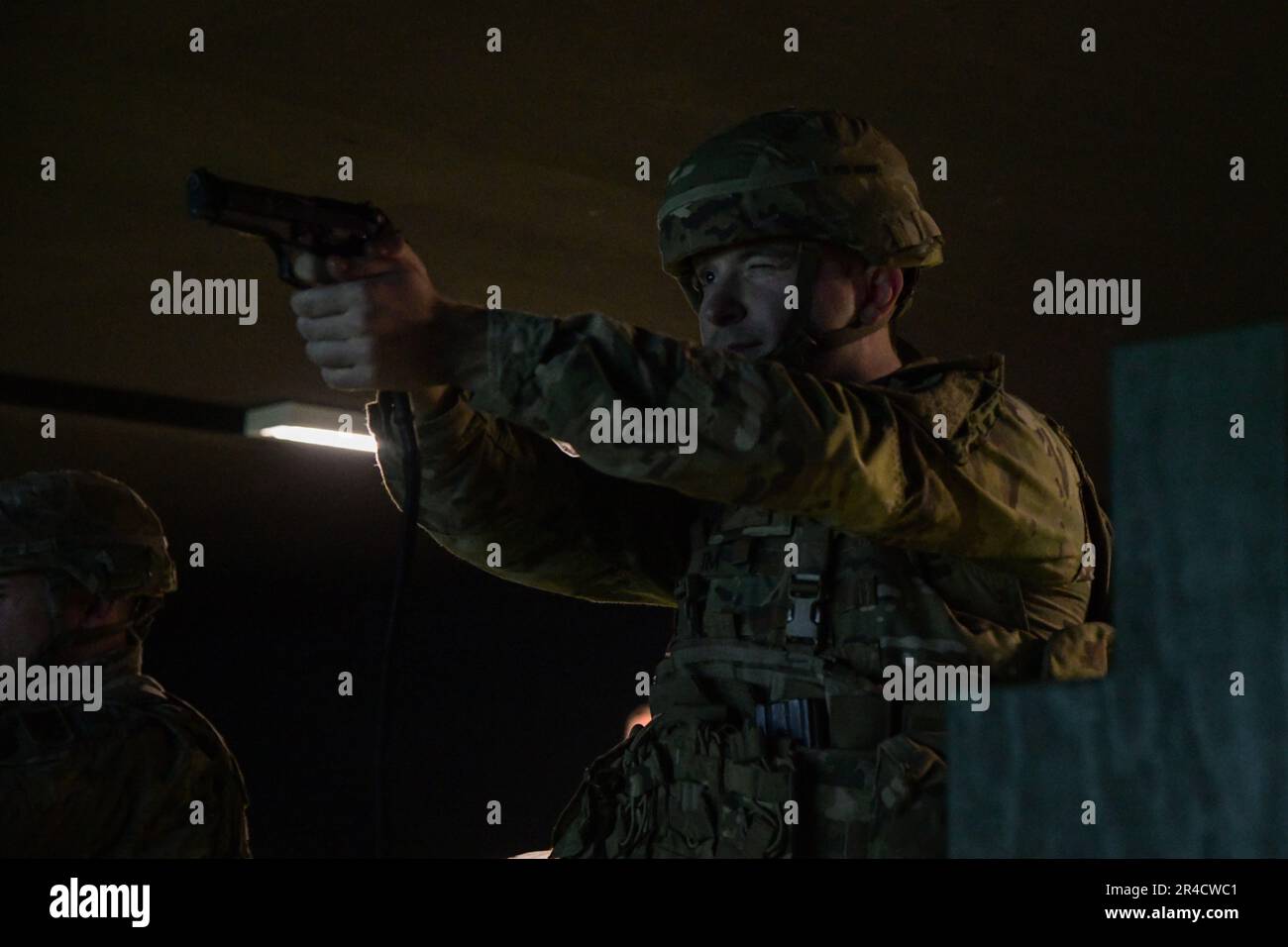 U.S. Soldiers assigned to United States Army Garrison Bavaria partake ...