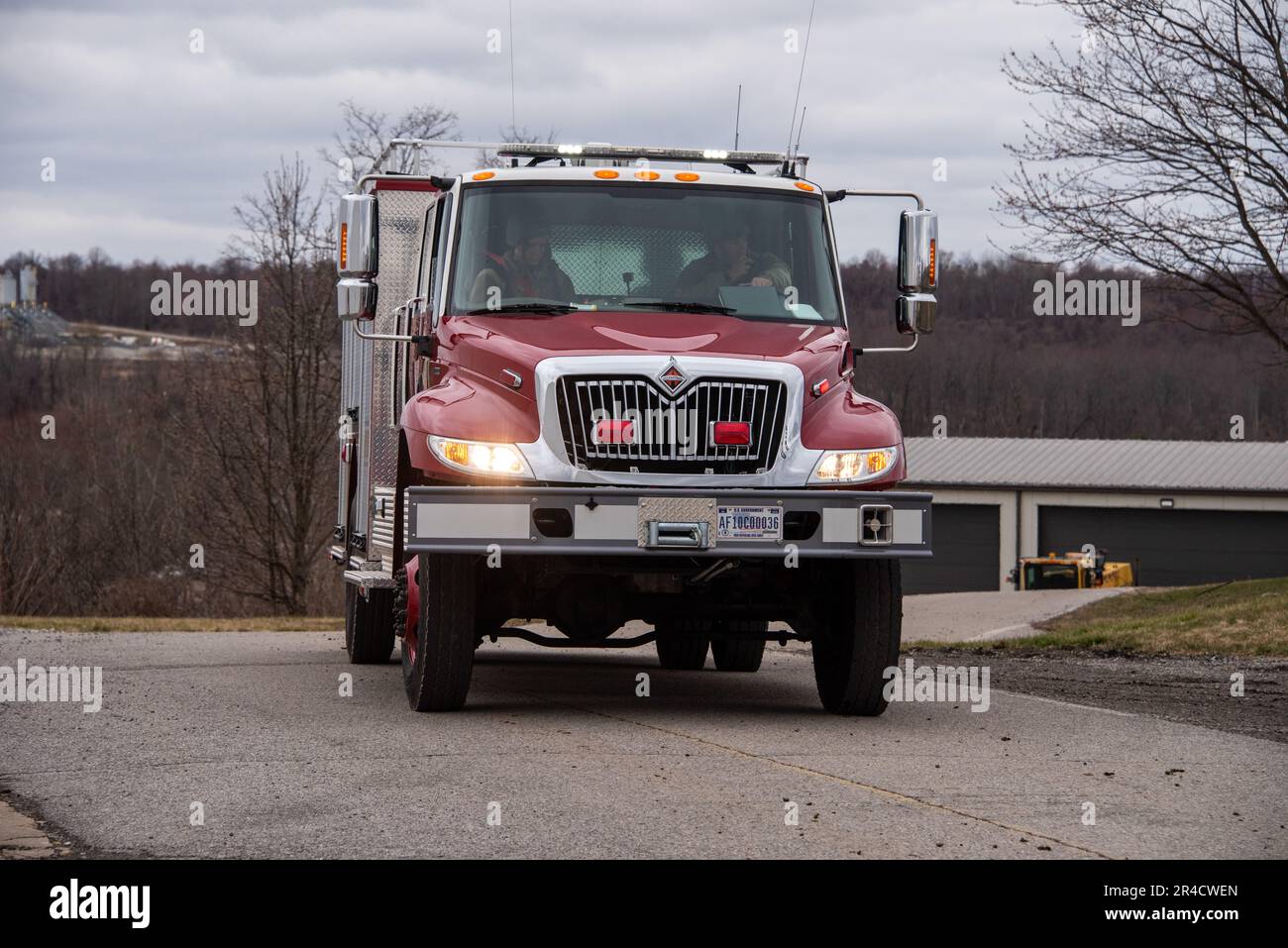 The 171st Air Refueling Wing’s Fire Emergency Services Flight arrives ...
