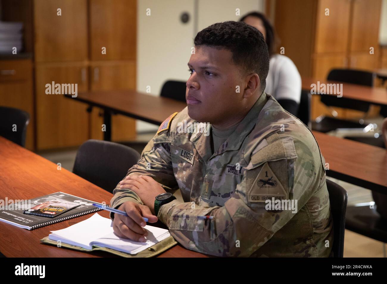 U.S. Army 2nd Lt. Ivan Lugo, assigned to 2-13th Cavalry Regiment, 3rd ...
