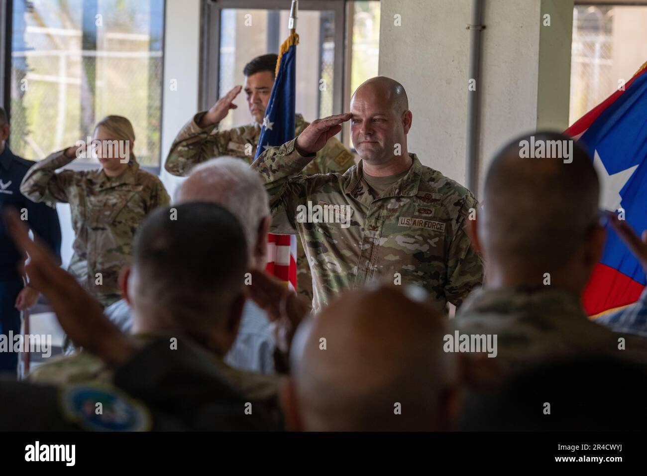 U.S. Air Force Col. Steven L. Campbell, outgoing commander of the 156th ...