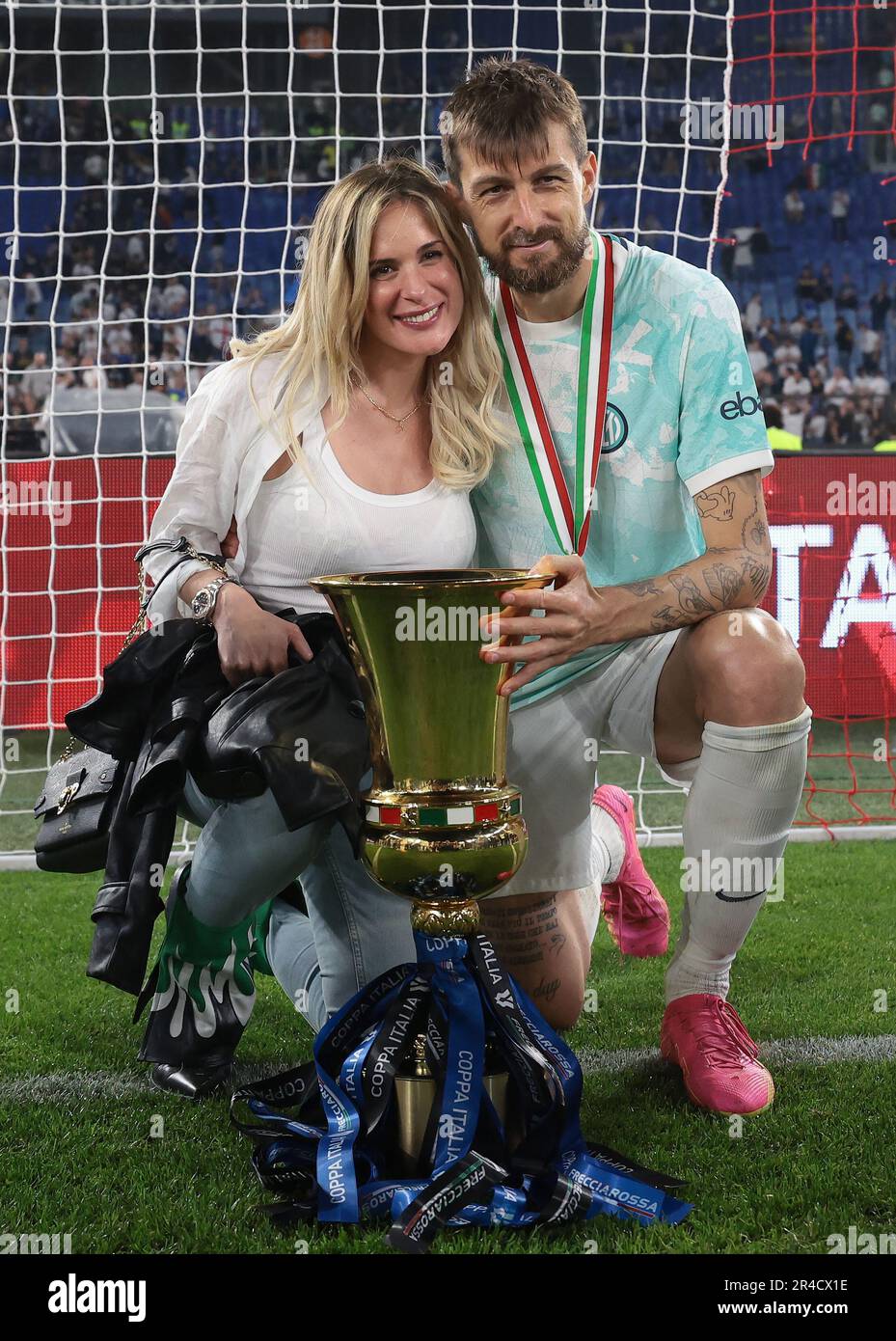 Rome, Italy, 24th May 2023. Francesco Acerbi of FC Internazionale and ...