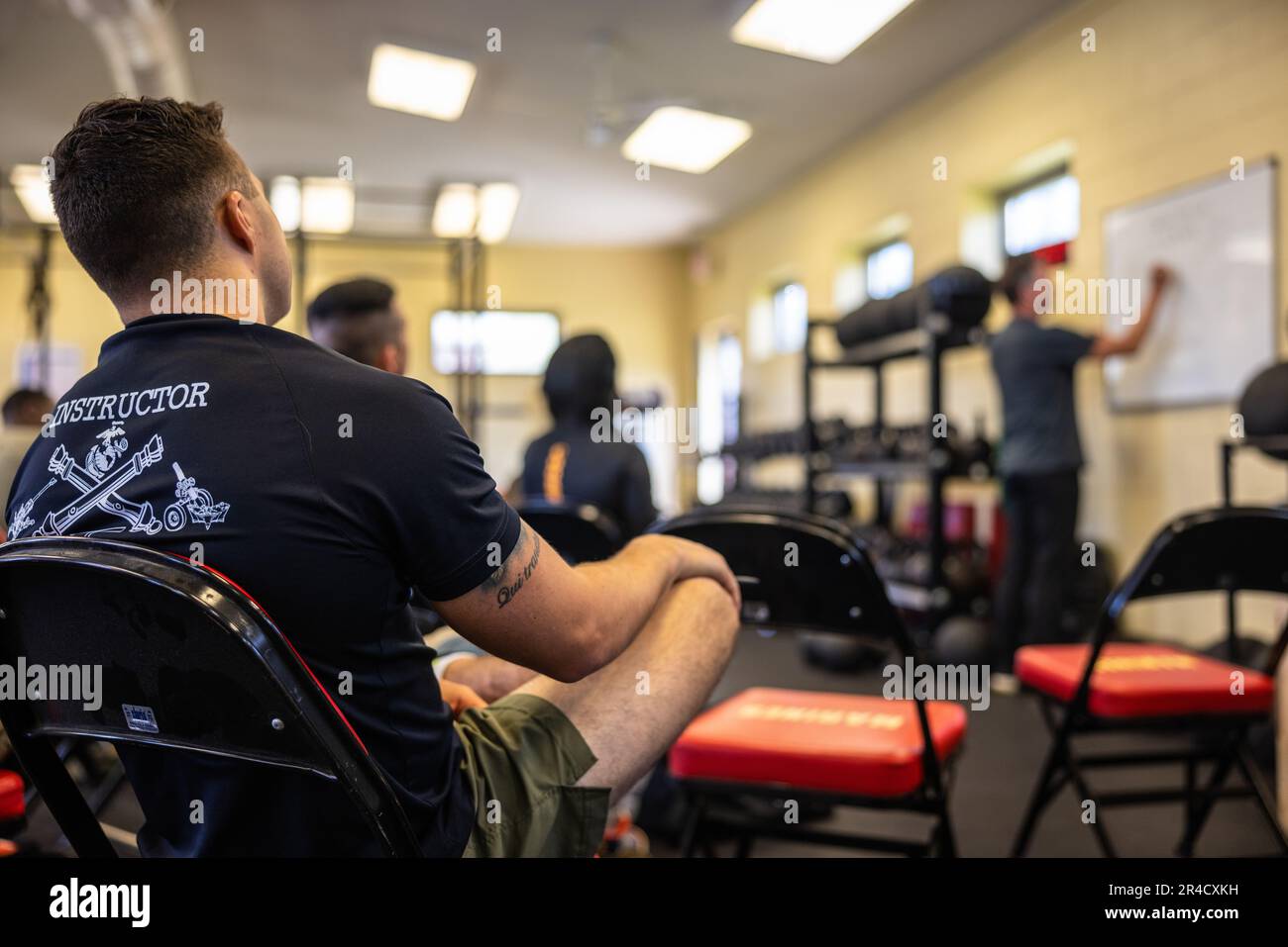 U.S. Marine Corps Staff Sgt. Michael Montesanto, an instructor with ...