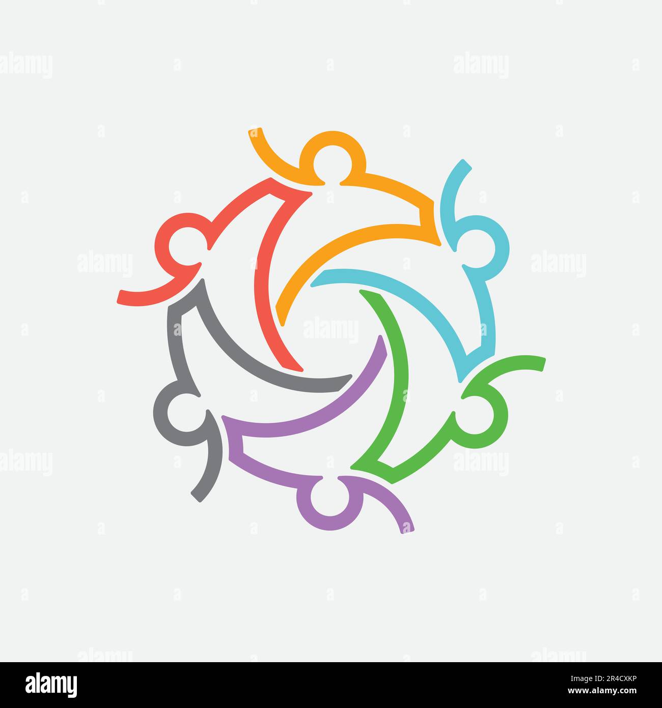 Empowering Teamwork of people coming together in unity, symbolizing the ...