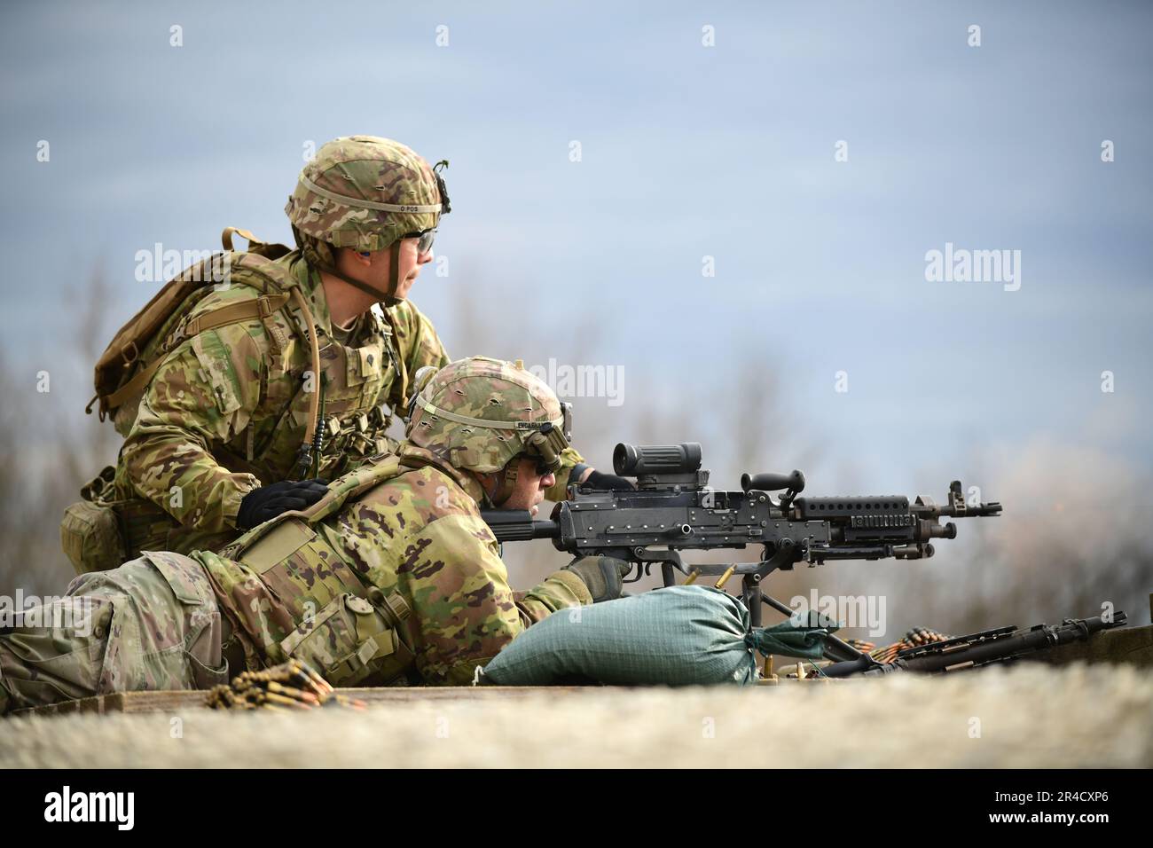 U.S. Soldiers assigned to 4th Squadron, 2nd Cavalry Regiment, train on ...