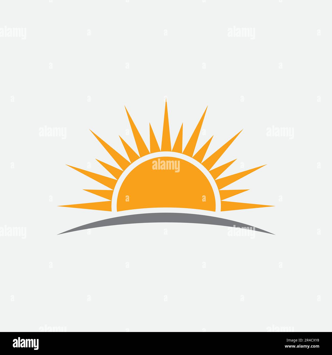 Golden colors of sunrise Stock Vector Images - Alamy