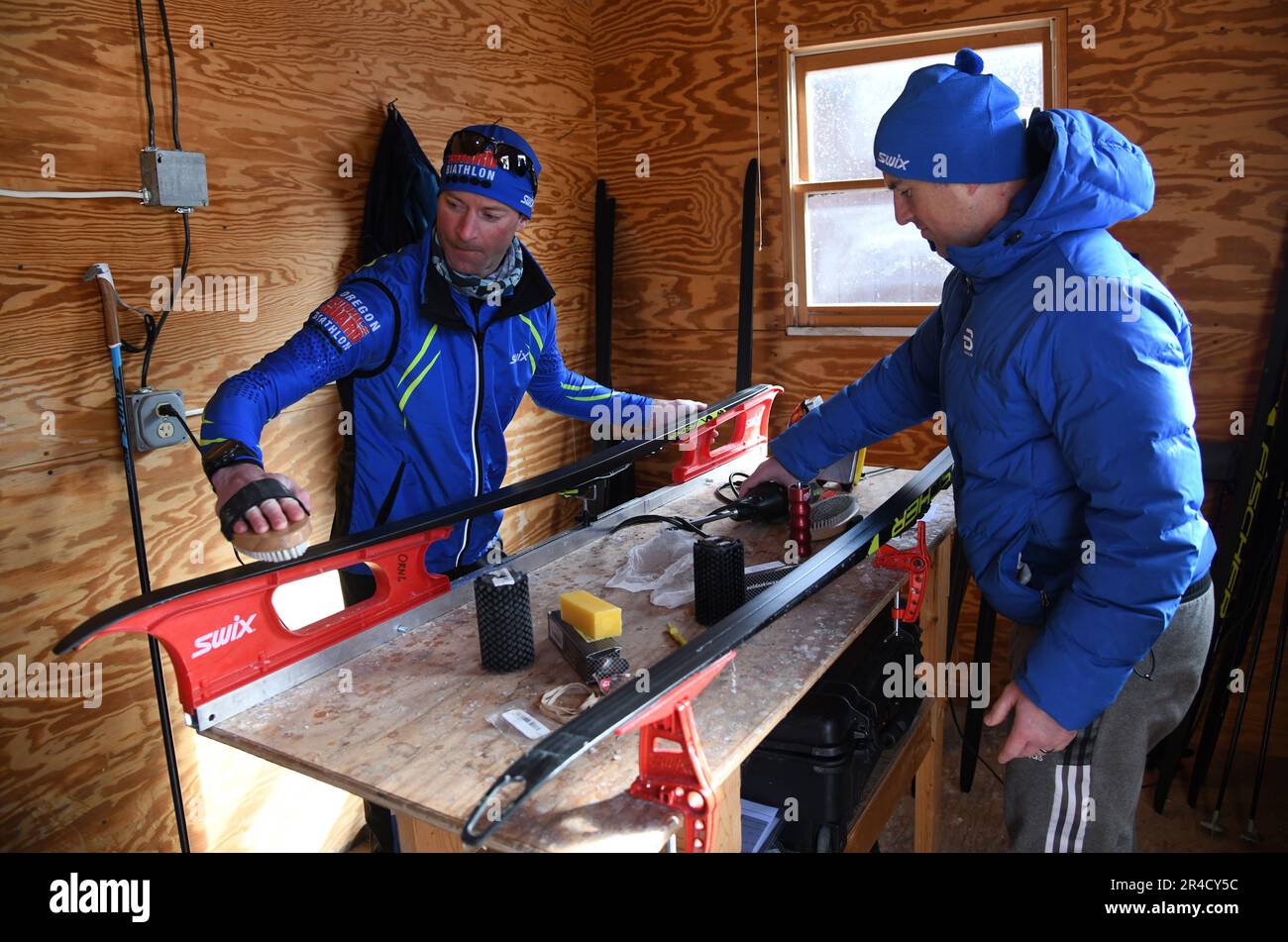 Oregon Army National Guard Capt. Jared Hoffer, an operations officer ...