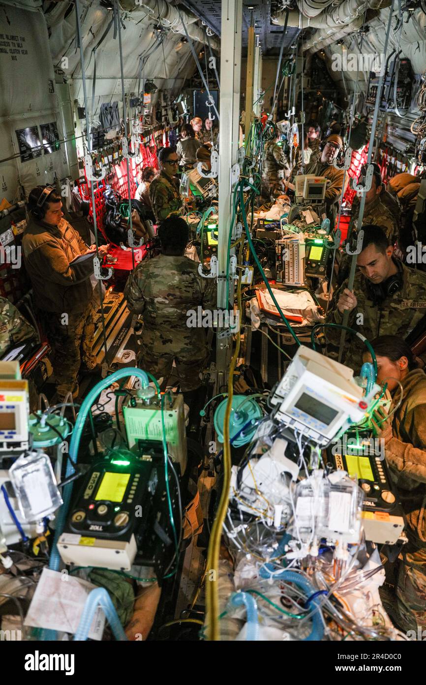 U.S. Air Force critical care air transport teams (CCATTs) care for ...