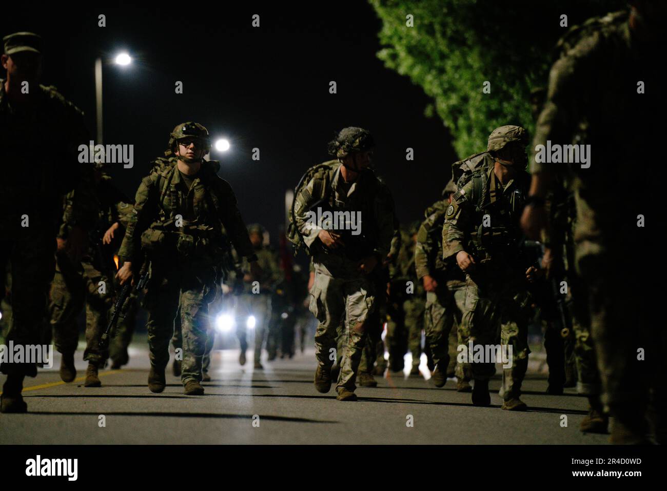 Paratroopers across the 82nd Airborne Division execute the 12 mile road ...