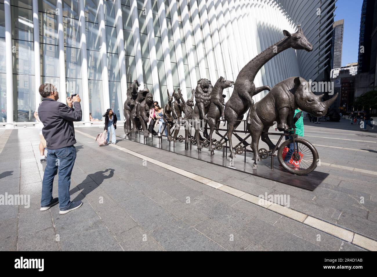 Large sculptures of various endangered animals by artists Gillie and ...