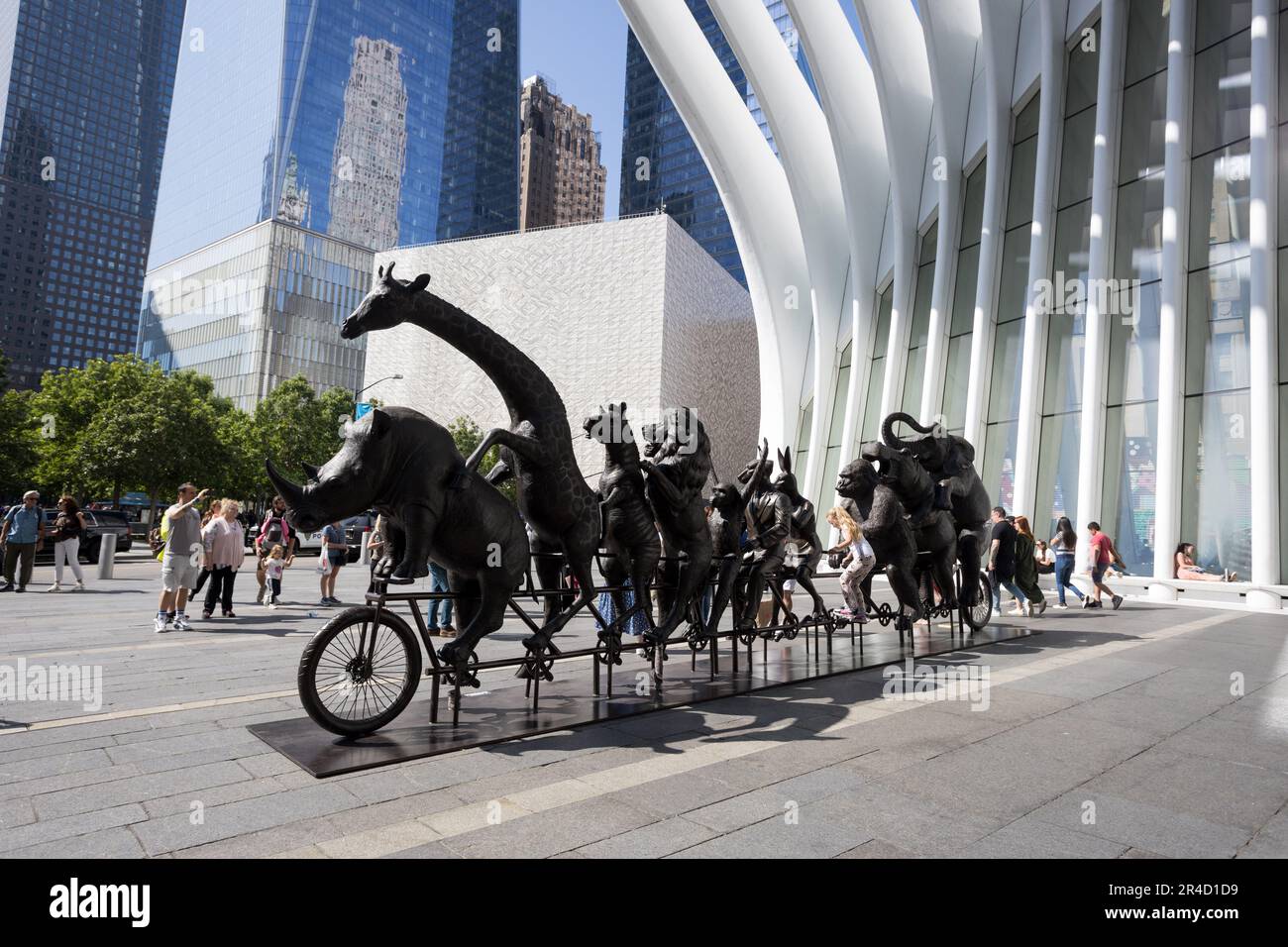 Large sculptures of various endangered animals by artists Gillie and ...