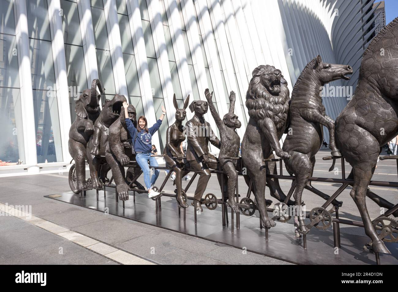 Large sculptures of various endangered animals by artists Gillie and ...