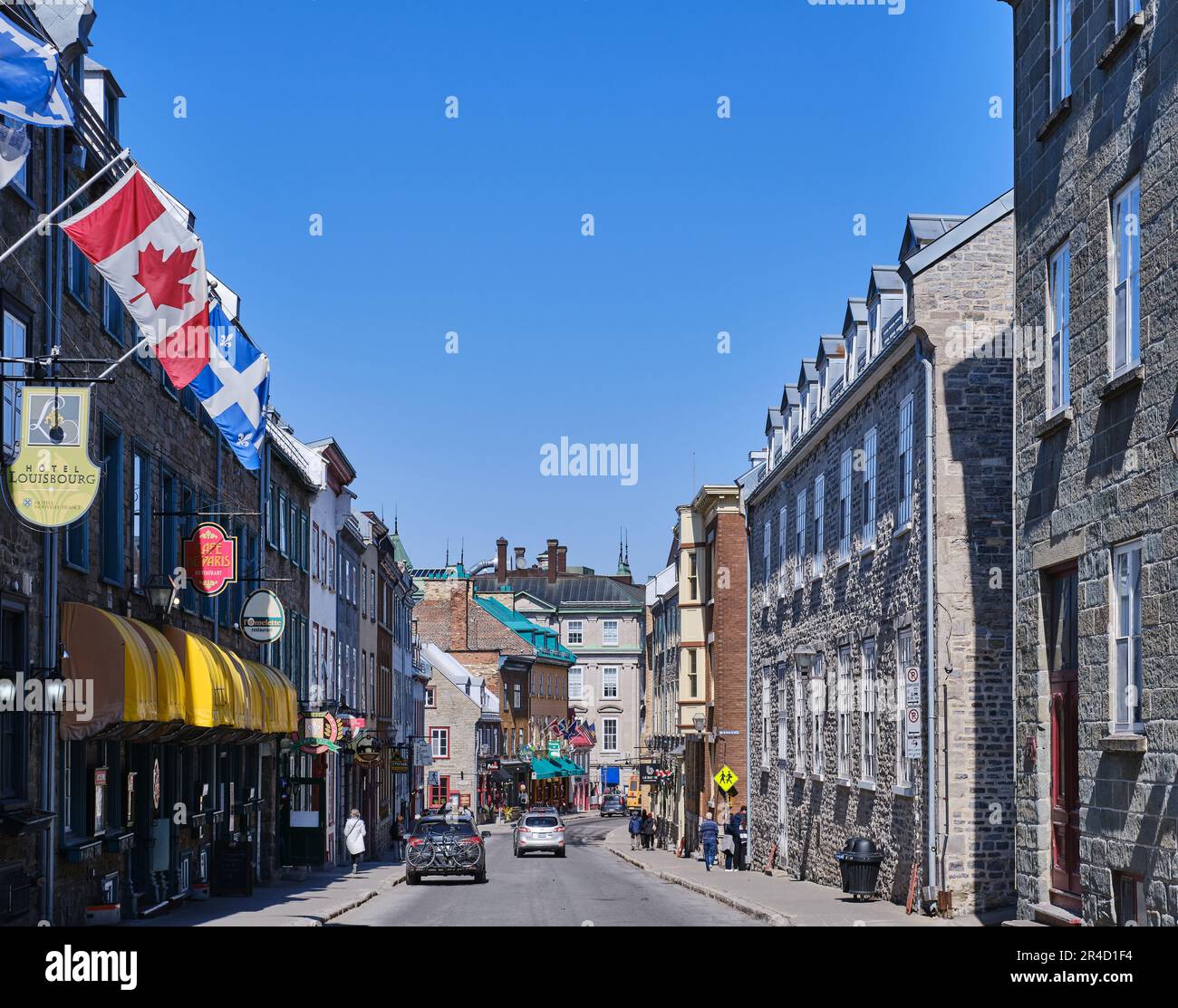 Canadian and quebec flags hi-res stock photography and images - Alamy