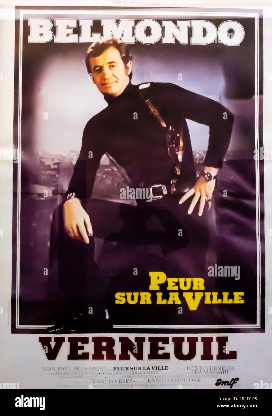 Peur sur la ville 1975, film poster. Director: Henri Verneuil starring ...