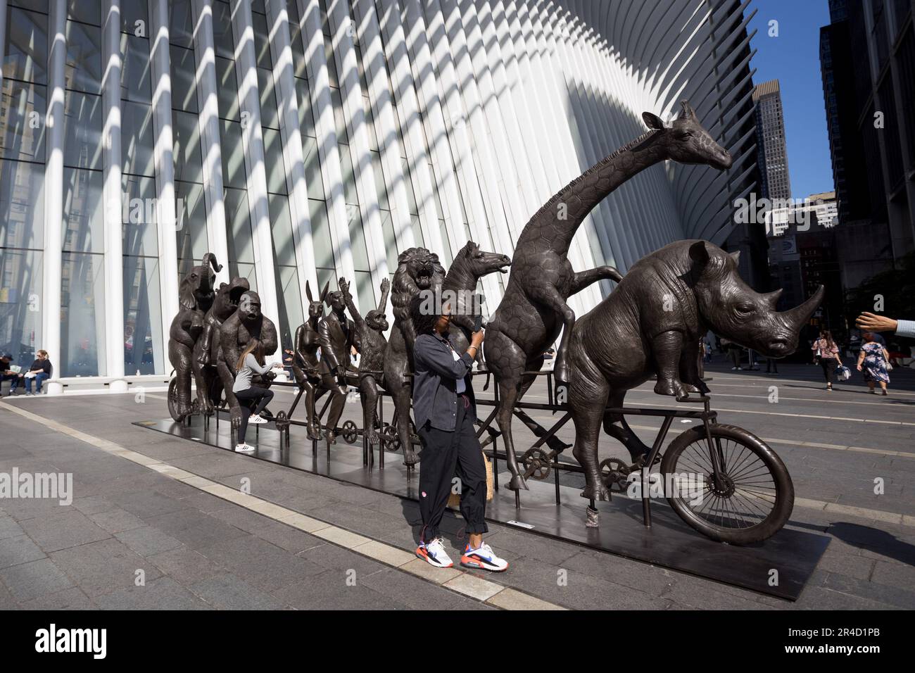 Large sculptures of various endangered animals by artists Gillie and ...