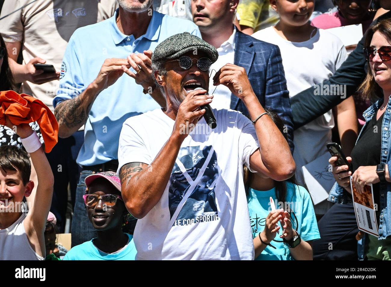 Paris, France, France. 27th May, 2023. French singer and former tennis ...
