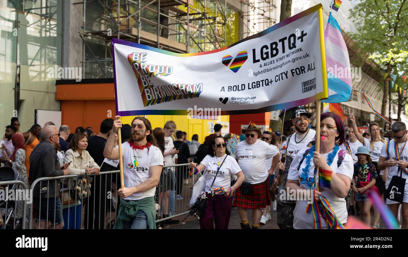 Birmingham, UK, 27th May 2023, Birmingham Pride 2023, Today marks the ...