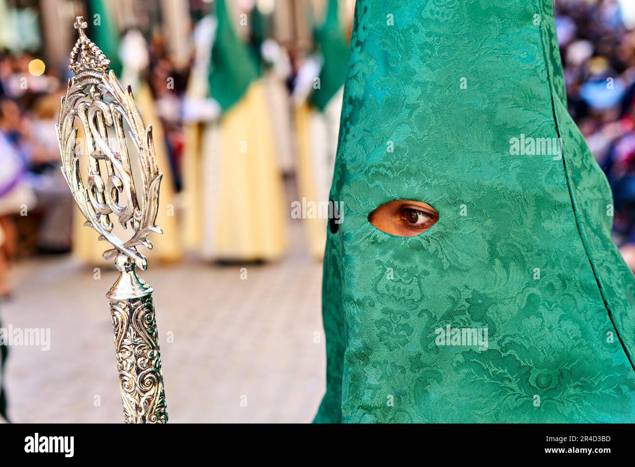 Andalusia Spain. Procession at the Semana Santa (Holy week) in Malaga ...