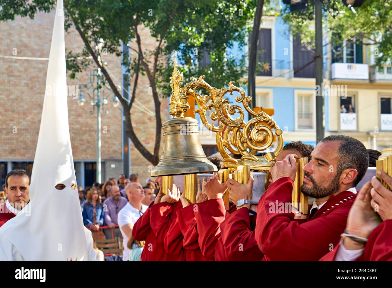 Andalusia Spain. Procession at the Semana Santa (Holy week) in Malaga ...